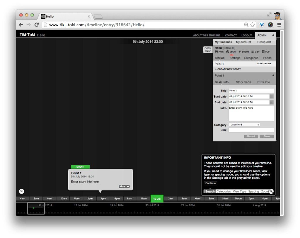 Tiki-Toki – инструмент для создания интерактивных таймлайнов