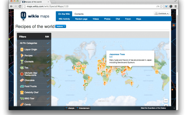 Wikia Maps – простой инструмент для коллективного создания карт