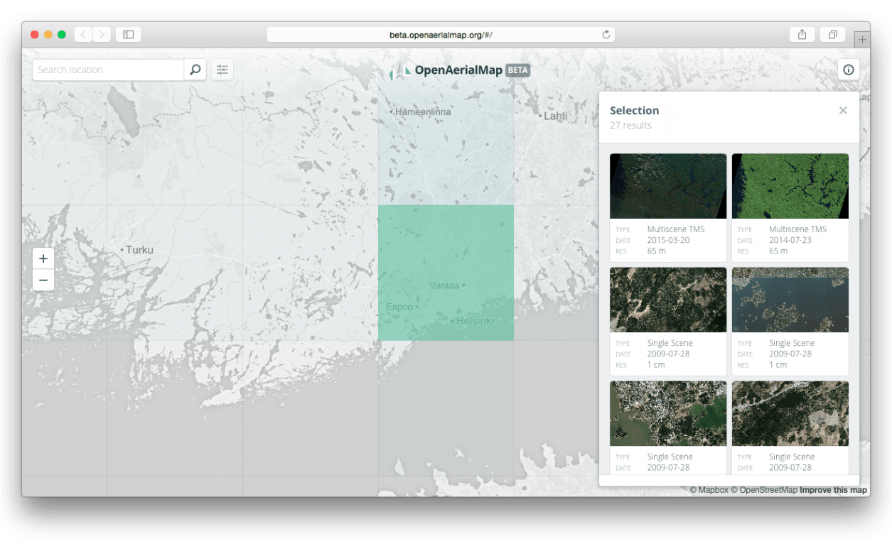OpenAerialMap – библиотека бесплатных аэрофотоснимков Земли с открытой ...
