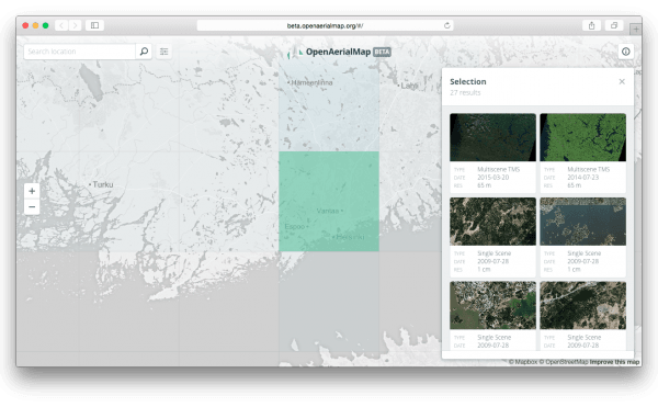OpenAerialMap – библиотека бесплатных аэрофотоснимков Земли с открытой ...